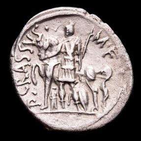 P. Licinius Crassus. Silver denarius. Rome, 55 B.C. - Venus / P·CRASSVS ...