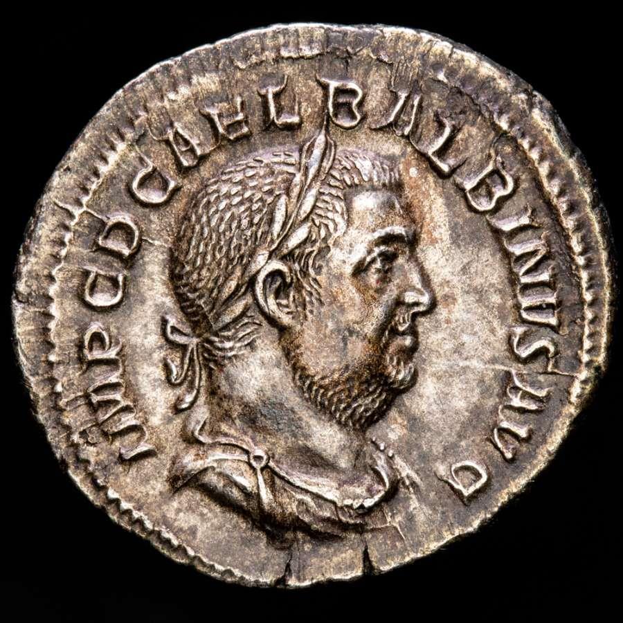 Balbinus. Silver Denarius. Rome, AD 238. - P M TR P COS II P P, togate ...