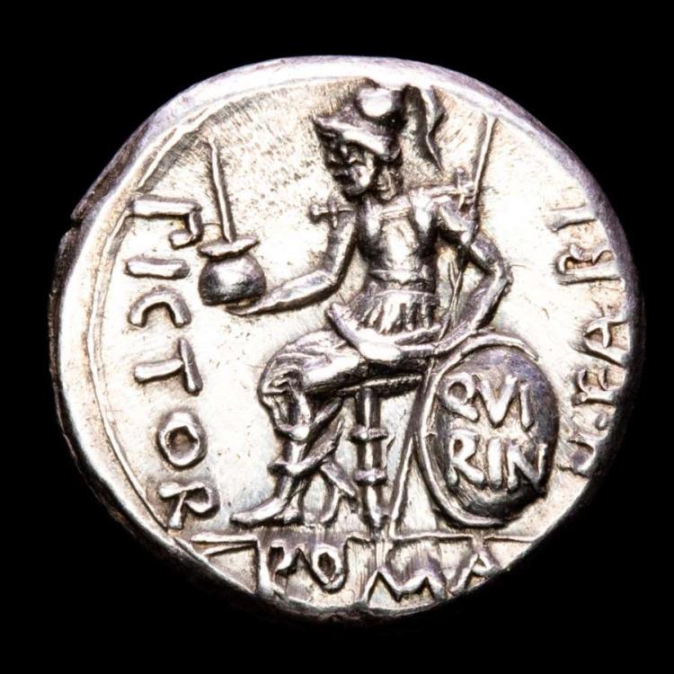 N. Fabius Pictor. Silver denarius - Rome, 126 B.C. Rare. N. FABI ...