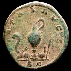 Gordian III as Caesar (AD 238) Æ sestertius. Rome. - PIETAS AVGG / S C ...