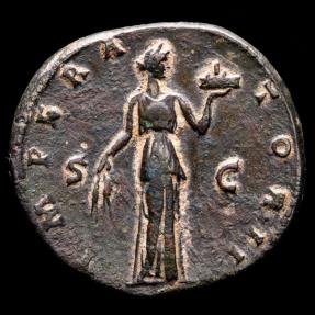 Antoninus Pius (138-161 A.D.). Bronze sestertius. Rome, 143-144 AD ...