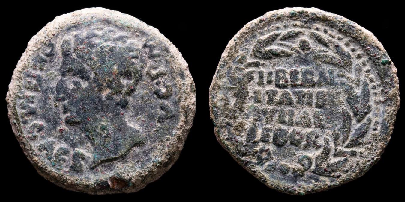 Augustus (27B.C-14AD) bronze As. Ebora (Evora, Portugal). Scarce ...