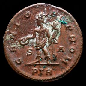Constantine I as Caesar, AE Large Follis. 307 AD. Trier mint. - GENIO ...