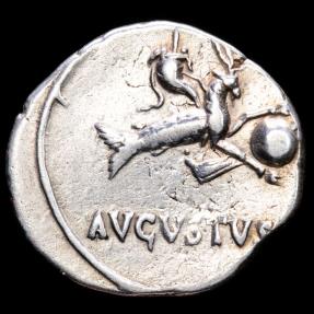 Roman Empire - Octavian as Augustus, 27 BC-14 AD. Denarius, Colonia ...