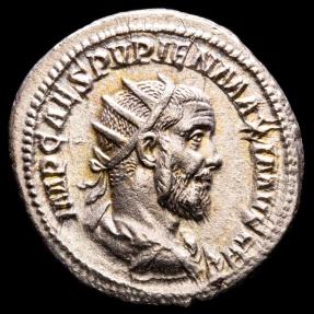 Roman Empire - Pupienus, (238 A.D.) Silver antoninianus (5.4,3664 g. 23 ...