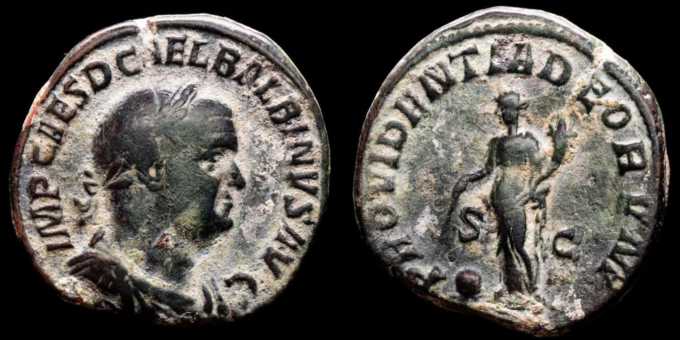 Balbinus (238 A.D.). AE Sestertius, Rome. - PROVIDENTIA DEORVM / S - C ...