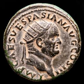 Vespasian (A.D. 69-79) Bronze Dupondius, Rome, A.D. 71. - CONCOR AVG ...