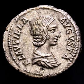 Plautilla AD 202-205. Rome. - Silver Denarius. - VENVS VICTRIX, Venus ...