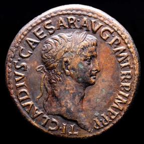 Claudius I (41-54 A.D.) Bronze sestertius, Rome 41-42 A.D. SPES AVGVSTA ...