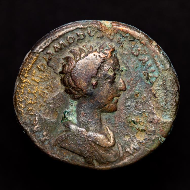 Roman Empire - Commodus. As Caesar, (AD 166-177). bronze as (14,53 g ...