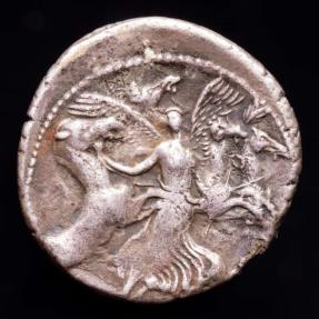 Plautius Plancus. Silver denarius, Rome. 47 B.C. - Medusa / Victory and ...
