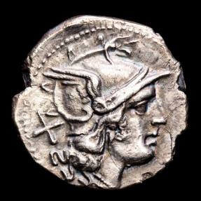 Roman republic - Anonymous AR Denarius. After 211 BC. The Dioscuri ...