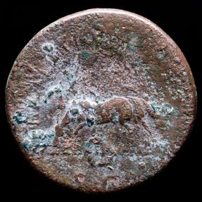 Nerva (96-98 A.D.) - Æ Sestertius. Rome, AD 97. VEHICVLATIONE. Two ...