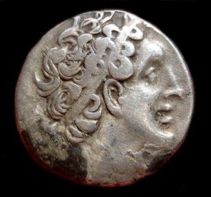 Ptolemaic Kingdom. Egypt. Ptolemy VI Philometor. 180-145 B.C. AR tetradrachm. Paphos. Eagle. LΛ-KI