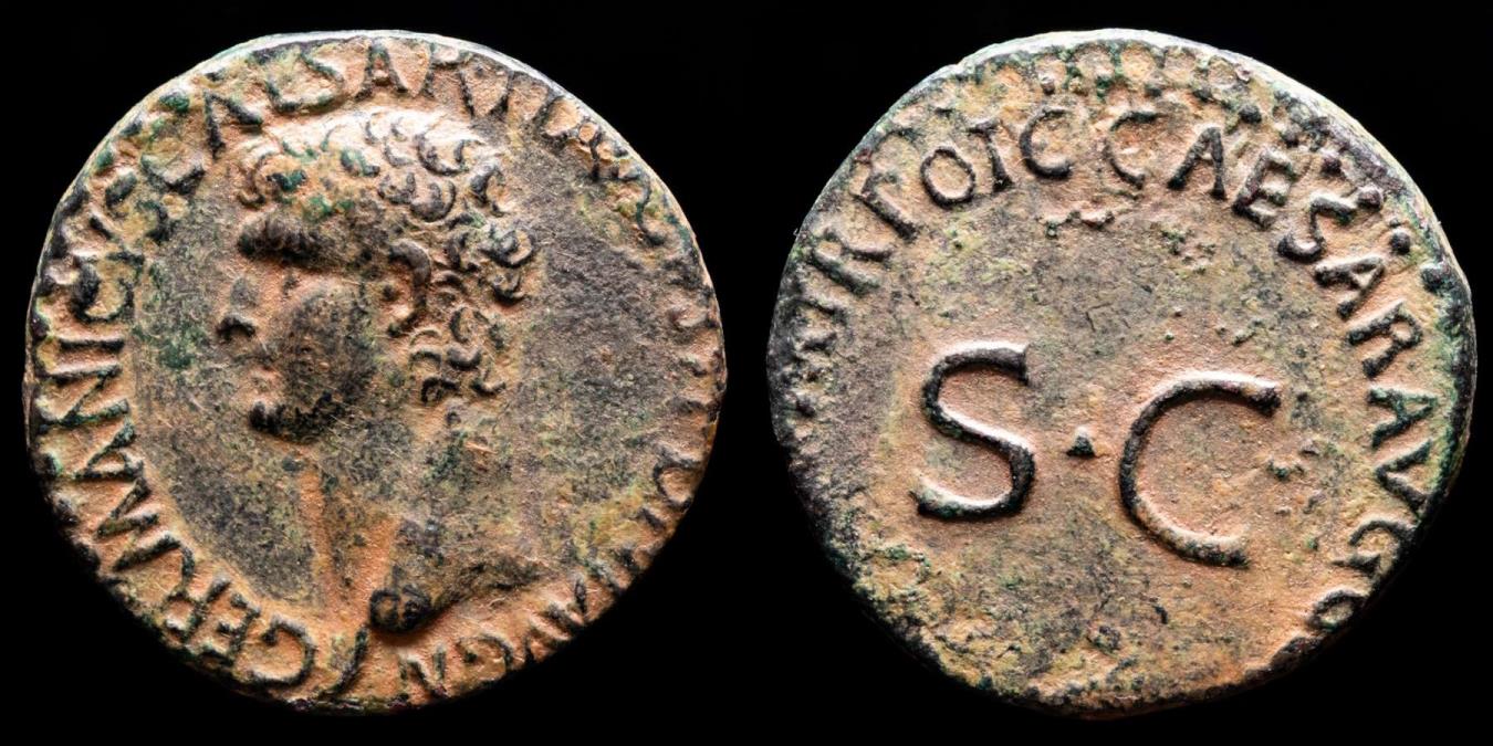 Germanicus, father of Caligula (died AD 19) Bronze As, Rome. - TI ...