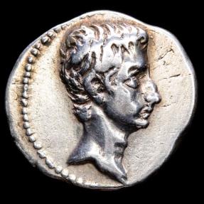 Roman Empire - Octavian as Augustus, 27 BC-14 AD. Denarius, Colonia ...