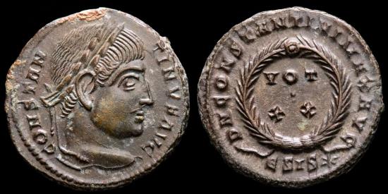 Constantine I. Æ Bronze Follis. Siscia, A.D. 320/1. - D N CONSTANTINI ...