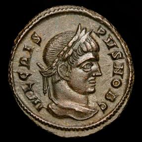 Roman Empire - Crispus. Caesar, A.D. 317-326. Æ Bronze Follis. (3.37 ...