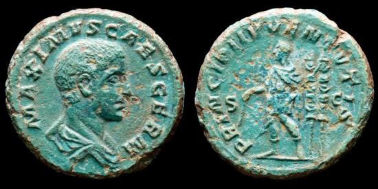 Maximus as caesar (236-238 A.D.) bronze As, Rome. - PRINCIPI IVVENTVTIS ...