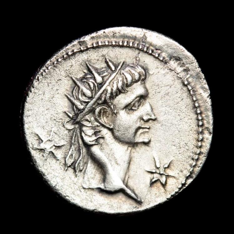 Caligula, with Divus Augustus AD 37. Lugdunum (Lyon) Double bust ...