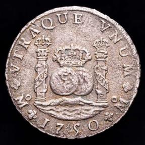 Fernando VI (1746-1759) Silver 8 reales, México, 1750. Essayer M.F ...