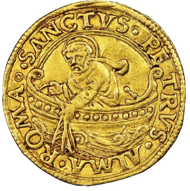 Papal States. Sixtus IV gold Fiorino di Camera ND (1471-1484) Rome ...