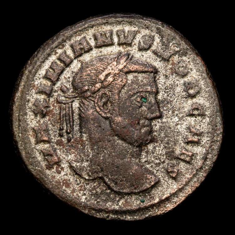 Maximianus Herculius (286-305 AD). Silvered bronze Follis, Carthago ...