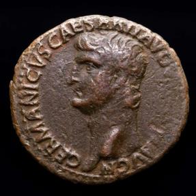 Germanicus, father of Caligula, Bronze As. Rome. C CAESAR DIVI AVG PRON ...