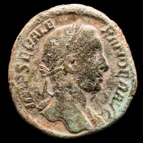 Severus Alexander (222-235 A.D.) Bronze Sestertius, Rome. - IVSTITIA ...