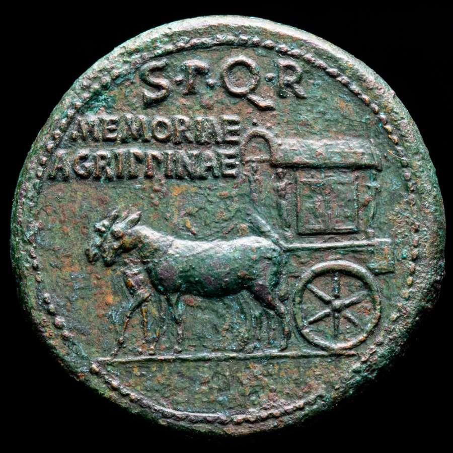 Agrippina Senior - Rome A.D. 37-41. Æ Sestertius. - SPQR / MEMORIAE ...