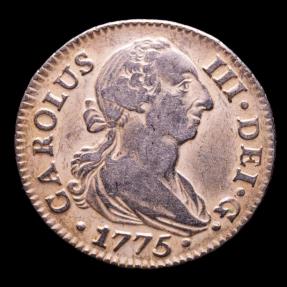 Spain - Carlos III (1759-1788) Silver 2 reales, Sevilla, 1775 C.F.