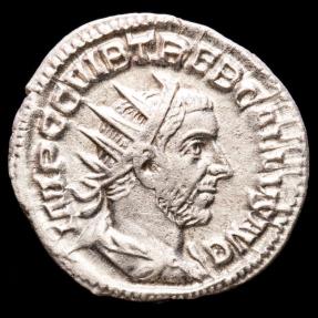 Trebonianus Gallus (A.D. 251-253) Silver antoninianus. Mediolanum ...