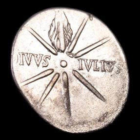 Augustus 27 BC–14 AD Caesaraugusta mint. Silver Denarius. 19-18 BC ...