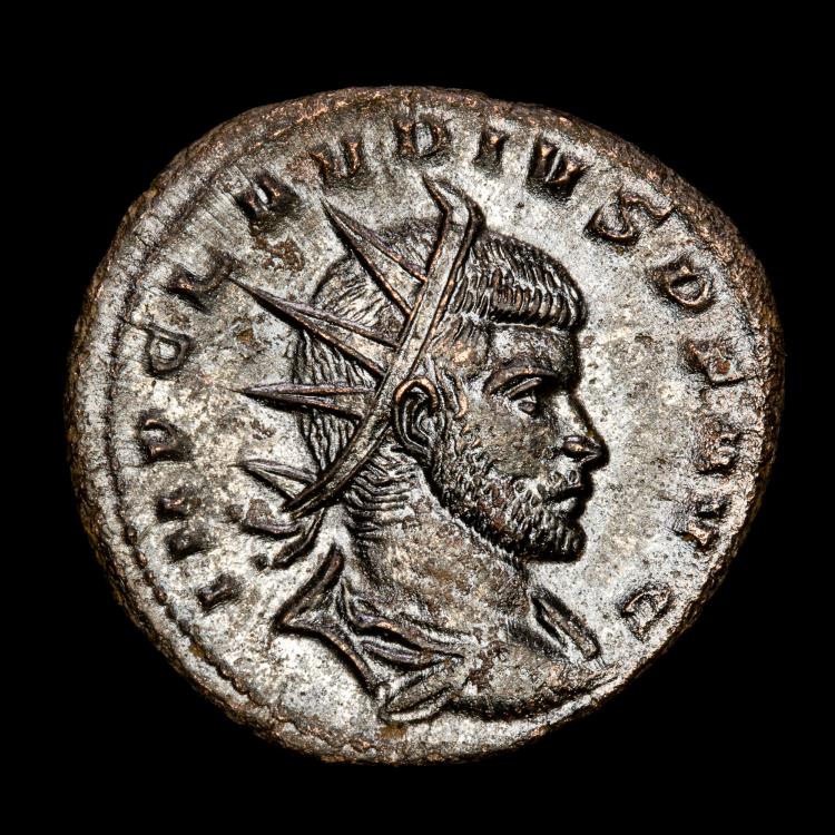 Roman Empire - Claudius II Gothicus, (268-270 A.D.) silvered bronze ...