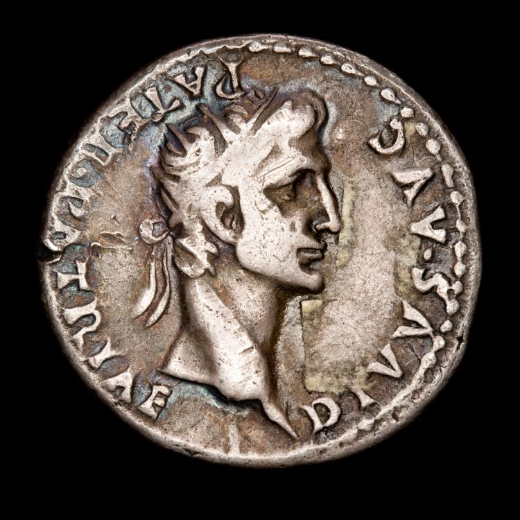 Gaius (Caligula) and Divus Augustus AR Double Bust Denarius. - DIVVS ...