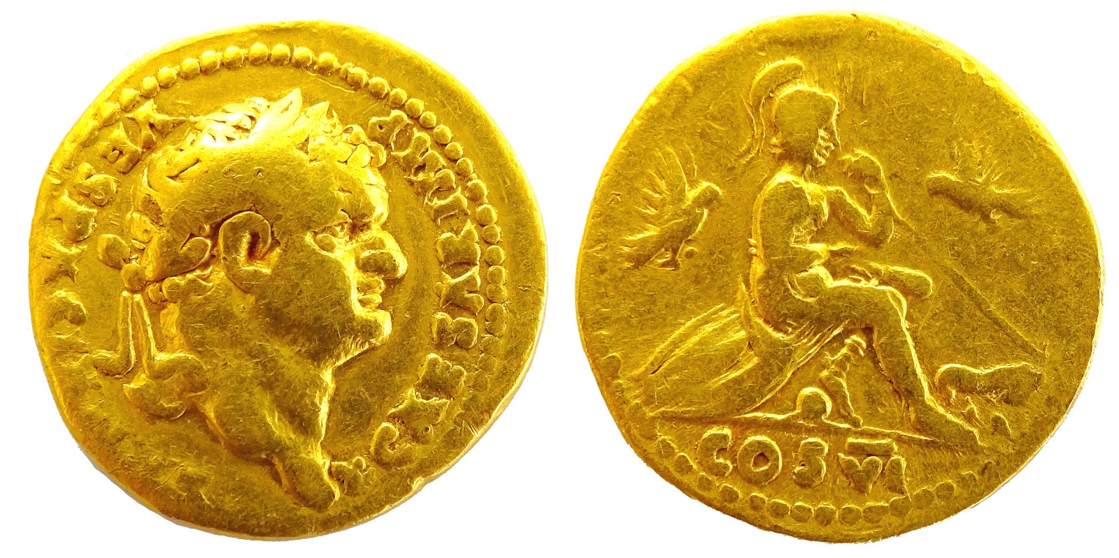 TITUS CAESAR Aureus Rome 77-78 | Roman Imperial Coins