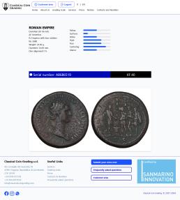 ★RARE-CCG-XF40★ Domitian, 81-96. Sestertius (Orichalcum) | Roman ...