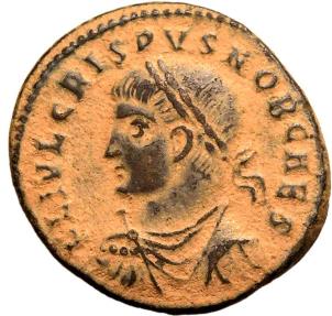Crispus, as Caesar, Æ Nummus. Nicomedia, AD 324-325. | Roman Imperial Coins