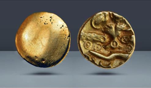 GAUL, Morini , AU-grade ,DT 254 var , early type with dotted annulet on ...