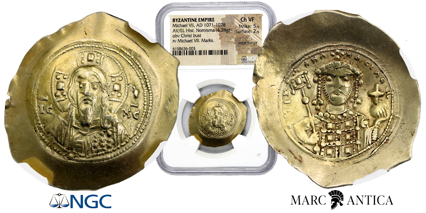 NGC Certified! Michael VII Ducas. Histamenon nomisma. 1071-1078 AD ...