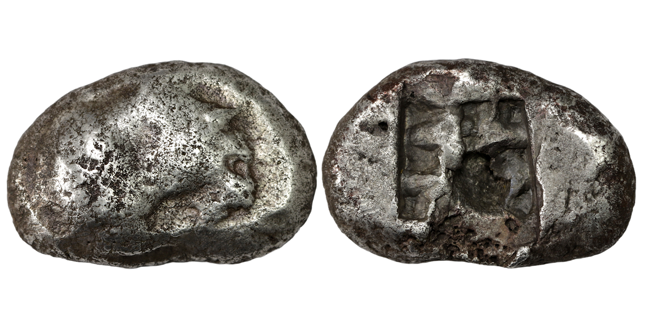 Rare ★ Greek Caria, Mylasa. AR Stater, 10.48gr. 22mm. Circa 520-490 BC.