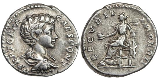 Geta caesar, 198-209 Denarius Rome circa 200-202 | Roman Imperial Coins