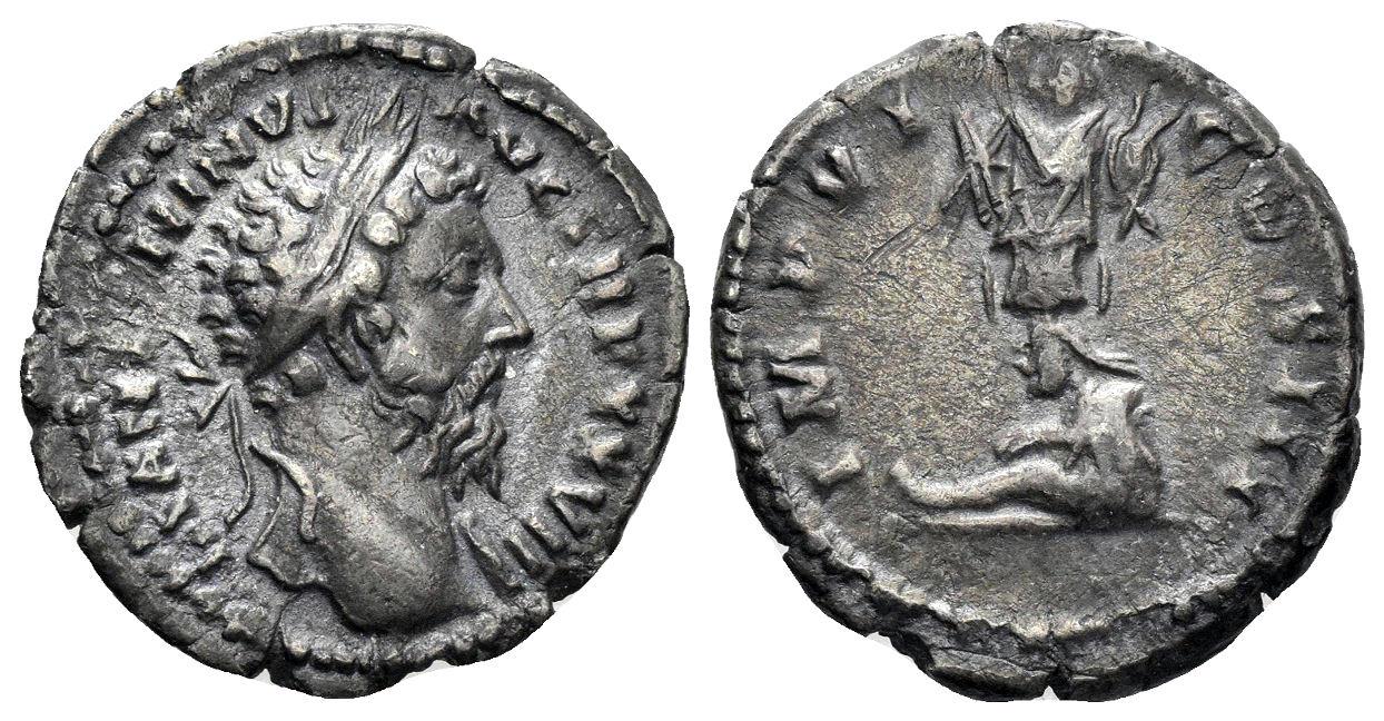 Marcus Aurelius AR Denarius. Rome, AD 172-173. | Roman Imperial Coins