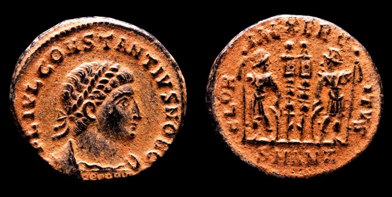 Constantius II, as Caesar, Æ Nummus. Antioch, AD 330-335. | Roman ...