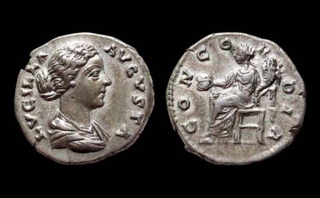 AR Denarius of Lucilla Augusta 164-168/169 AD., CONCORDIA, Extremely ...