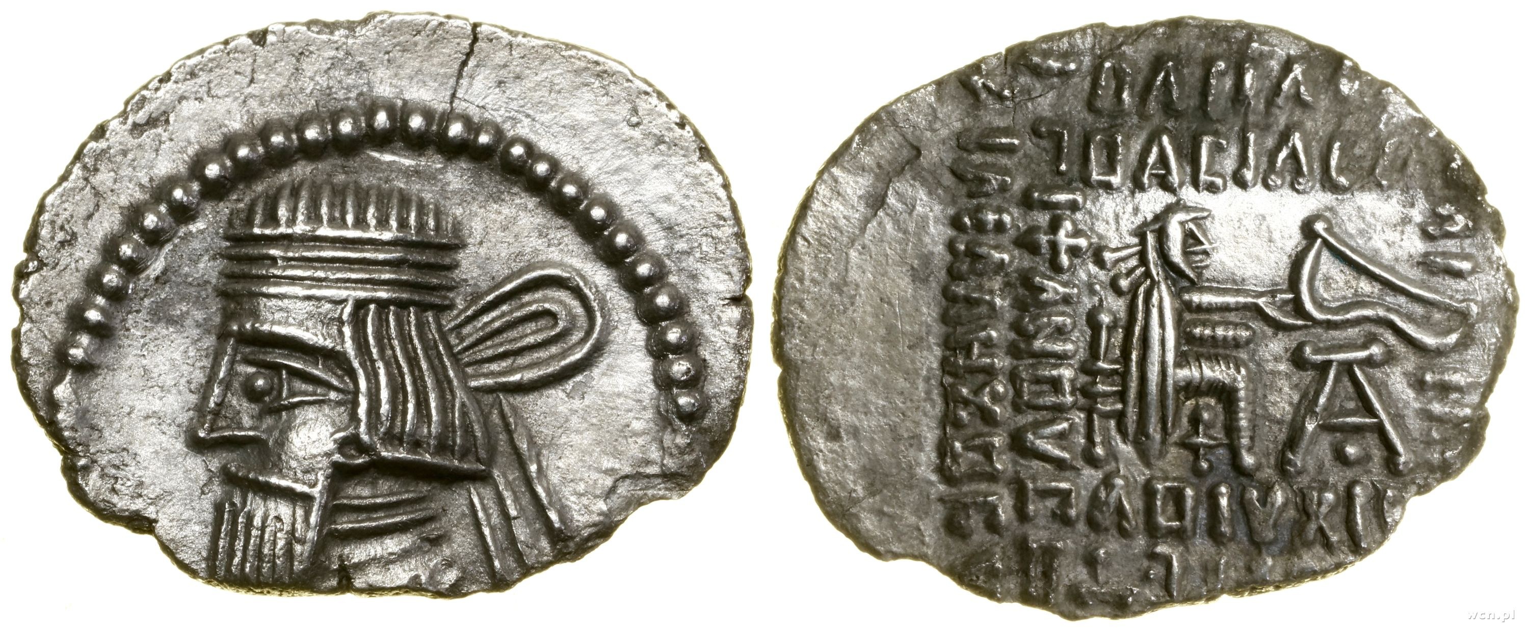 Parthia, Ekbatana, Artabanus II drachm; c. 10-38 AD, Drachm, 2,89 g ...