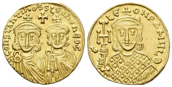 CONSTANTINE V COPRONYMUS, 17 June AD 741 – 14 September 775, with LEO ...