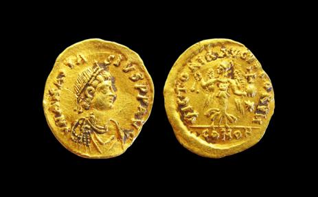 Gold Tremissis of Anastasius I 491-518 AD., Byzantine Empire ...