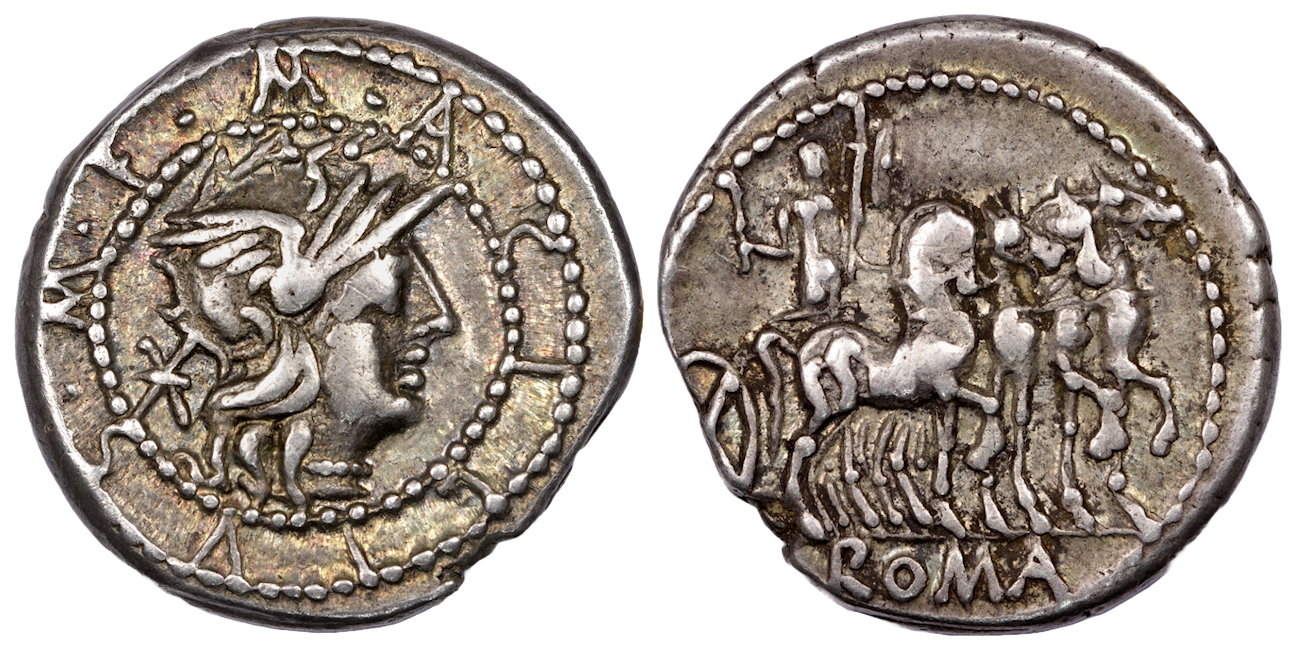 Roman Republican GENS ACILIA. Denarius. 130 BC Rome. | Roman Republican ...