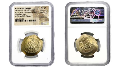 NGC Certified! Michael VII Ducas. Histamenon nomisma. 1071-1078 AD ...